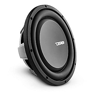 DS18 PSW10.4D 10" Shallow Mount Subwoofer 1000 Watts Max Power 500 Watts RMS Dual Voice Coil 4+4 OHMS Water Resistant - Best Sub for Tight Spaces in Car & Trucks - 1 Speaker