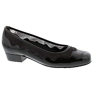 Ros Hommerson Tootsie 74034 Women's Dress Shoe: Black/Patent Leather 9.5 X-Wide (2E) Slip-On