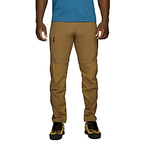 Black Diamond Mens Swift Water Resistant Softshell Pants, Granite, Large