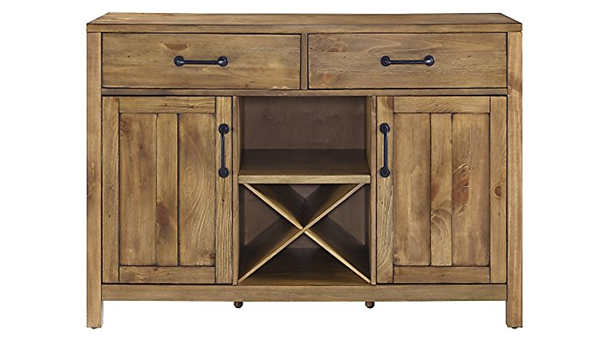 Crosley Roots Sideboard - Stylish Natural Wood Storage