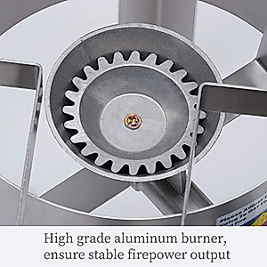 ARC Single Burner Propane Stove,37,000BTU High Pressure Outdoor Gas Stove Cooker Stainless Steel,12"Square Stove, Burners For Outdoor Cooking, Portable for Camping