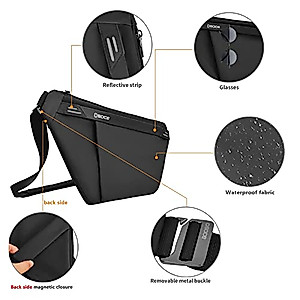 OSOCE Anti Theft Sling Crossbody Chest Bag Waterproof Shoulder Backpack Sling Chest Crossbody Bag Cover Pack Rucksack Bicycle Sport