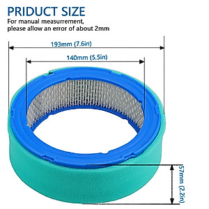 394018 Air Filter for Briggs & Stratton 394018S 392642 5050H 5050B 4135 421400 402400 Vanguard V-Twin 12.5-21 HP Engine Pre Cleaner