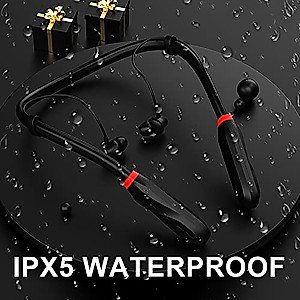 Nepartak Bluetooth Headphones Neckband, Long Battery Life,100 Hours Playtime,IPX5 Waterproof, Bluetooth Wireless Sport Headphones,Bluetooth Neckband Running Headset with Microphone