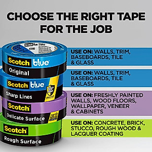 3M 1 Blue 2090-24EVP.94 in. x 60 yd. Scotch Painters Tape Value Pack-6 Pack