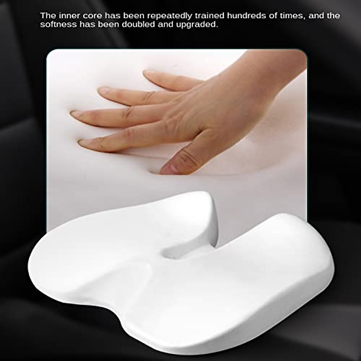 Coccyx Ischial Tuberosity Seat Cushion, Tailbone Pain Relief Memory Foam Ergonomic Seat Cushion, 3D Mesh for Car Seat Driver,Bleachers, Office Chair,Computer Chair,Wheelchair & Recliner