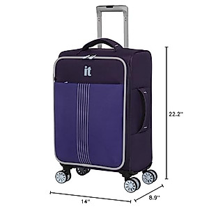 it luggage Filament 22" Softside Carry-On 8 Wheel Expandable Spinner, Purple/Lilac
