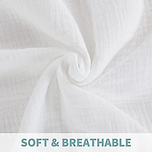 HOMBYS Muslin Baby Lounger Cover 2 Pack for Newborn, 100% Cotton Lounger Slipcover, Ultra Soft Removable Cover for Infant Lounger Pillow (Light Green & White)