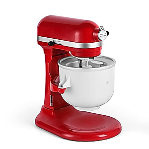 KITCHOOD Ice Cream Maker Attachment for Kitchenaid Stand Mixer,2-Quart Frozen Yogurt - Ice Cream & Sorbet Gelato Maker,Fits 4.5 qt and Larger Mixers(Not Fit Artisan Mini 3.5Qt Mixer)