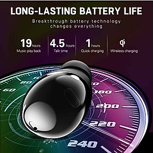 UrbanX Street Buds Pro Bluetooth Earbuds for Samsung galaxys S9+ True Wireless, Noise Isolation, Charging Case, Quality Sound, Sweat Resistant, Black (US Version with Warranty)