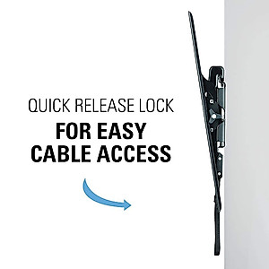 Sanus Universal Low Profile Tilt TV Wall Mount for 37" - 80" LED, LCD & Plasma TVs, Eliminates Glare with 10º of Tilt & Post-Install Adjustments - 3 Step Install - Safety Certified - MLT14-B1
