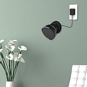 YIDANYOT Stand for Echo Pop, Wall Mount Holder for Echo Pop, Holder Bracket Shelf Accessories for Echo Pop, Smart Speaker Stand with Cable Management Shelf for Space-Saving, Easy to use.