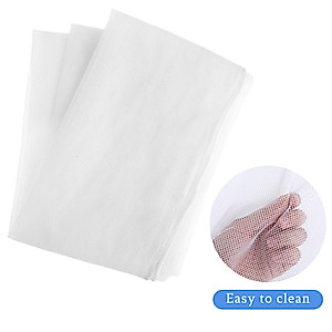 White Mesh Fabric 62 x 59-inch Slightly Stretchy Soft Mesh Fabric Netting for Netting Bag Shopping Bag, Backpack Pocket and Straps, Netting Clothes and Sewing Projects