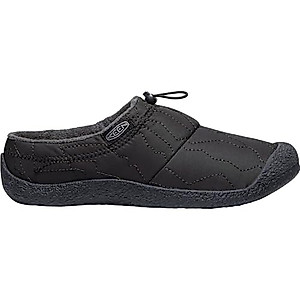 KEEN Men's-Howser 3 Slide Comfy Durable Slippers, Triple Black/Black, 12