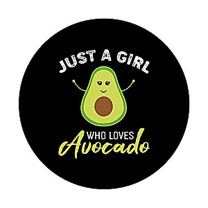 Just A Girl Who Loves Avocado - Cute Avocado PopSockets Swappable PopGrip