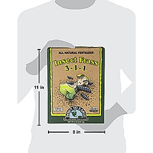 Down to Earth Organic Insect Frass Fertilizer Mix 3-1-1, 2lb