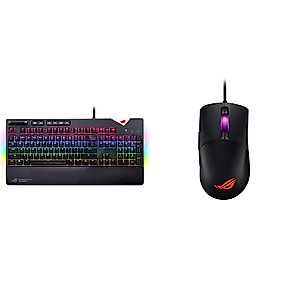 ASUS ROG Strix Flare Mechanical Keyboard - Blue Switches & ROG Keris Ultra Lightweight Gaming Mouse