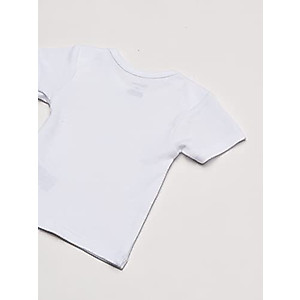 Gerber Baby 3-Pack Short-Sleeve Slip-On Shirts, White, 24 Months