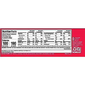 CLIF BLOKS - Strawberry Flavor - Energy Chews - Non-GMO - Plant Based - Fast Fuel for Cycling and Running - Quick Carbohydrates and Electrolytes - 2.12 oz. (18 Count)