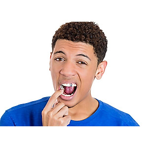 Solid 925 Sterling Silver Real Single Tooth Grillz - Grills Cap For Teeth - Real Solid Silver NOT Plated