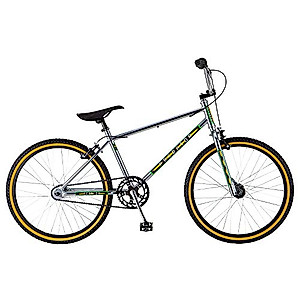 Schwinn Predator Team 24 Freestyle BMX Bike, Throwback 1983 Design, Single-Speed Drivetrain, Hi-Ten Steel Frame, Rattrap Pedals, Front and Rear Caliper Brakes, 24-Inch Gum Wall Tires, Chrome