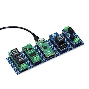 sb components Raspberry Pi Pico Board with Pico 4 Channel Expander Pico I/O GPIO Expansion Board for Raspberry Pi Pico, Raspberry Pi Pico Kit