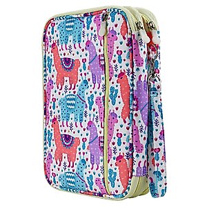 YOUSHARES 192 Slots Colored Pencil Case, Large Capacity Pencil Holder Pen Organizer Bag with Zipper for Prismacolor Watercolor Coloring Pencils, Gel Pens for Student & Artist (Big-Faced Cat)