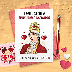 Funny Hamilton Valentine's Day Card - Romantic Card, Galentines Card, Cute Love Card, Funny Valentines Day, Funny Love Card [00390]