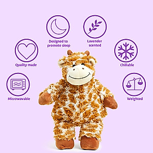 warmies Microwavable & Stuffed Animals, Giraffe - Heated Stuffed Animal Plushie for Warmth & Comfort - Cute Soft Plush Toys for Adults & Children (Boys, Girls, Babies & Toddlers)