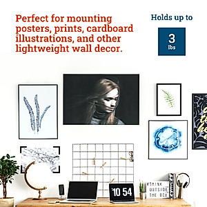 Picture Hangers Adhesive - 10 Pack - Plastic Sawtooth Adhesive Picture Hanger - Foamboard Hanger