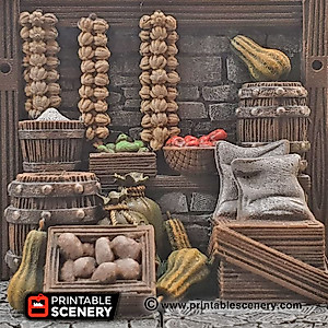 Town Shop Front Set DND Terrain for Dungeons and Dragons Terrain, D&D, Pathfinder, Warhammer 40k, Miniatures, D and D, Dungeons and Dragons Gifts, Dungeon Master