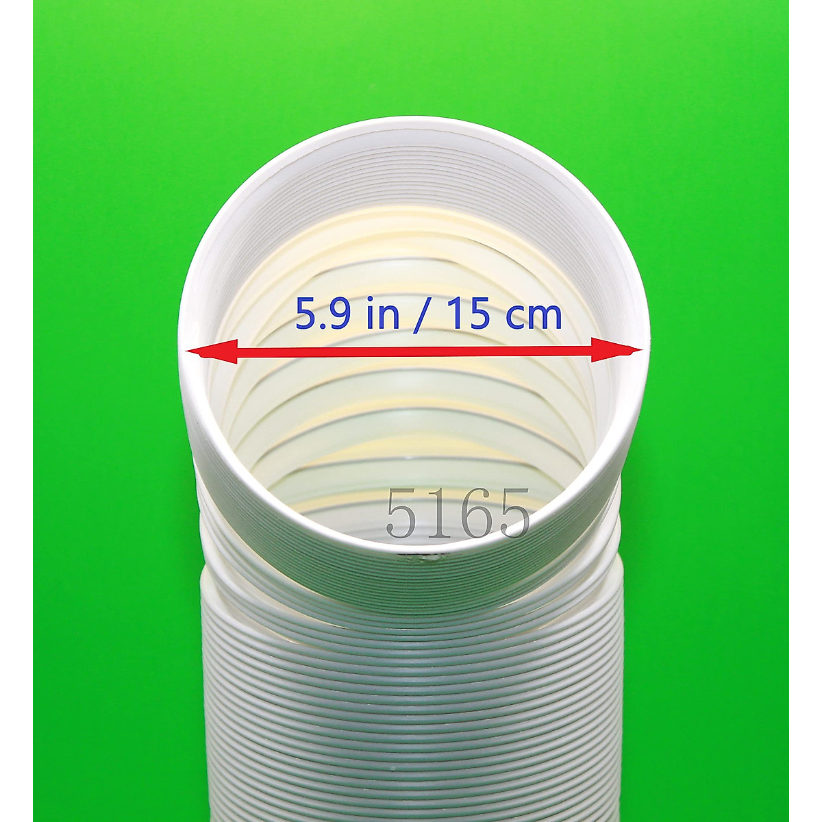 1 Extra Long Anti-Clockwise Universal Portable Air Conditioner Exhaust Hose 6" Width, 76" long