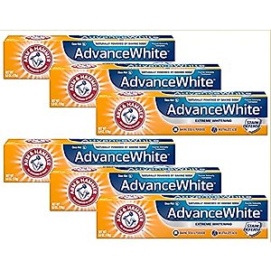 Arm & Hammer Advance White Extreme Whitening Toothpaste - 6 Oz (Pack of 6)