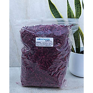 MagicWater Supply Soft & Thin Cut Crinkle Paper Shred Filler (2 LB) for Gift Wrapping & Basket Filling - Burgundy