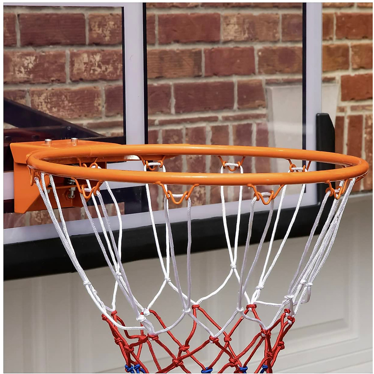 54-Inch Wall Mounted Backboard and Rim Combo with Polycarbonate Backboard Adjustable Height