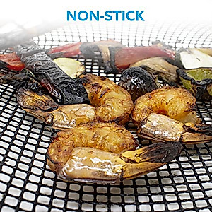 Kona Mesh Grill Bags - Non-Stick BBQ Grilling Bags for Veggies (Set of 2) - Reusable & Easy to Clean