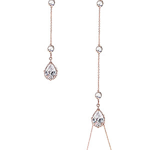 Luxury Wedding Rhinestone Back Necklace Layered Bridal Rhinestone Back Chain Rhinestone Backdrop Necklace Body Chain Crystal Waist Chain Jewelry for Women (Gold)