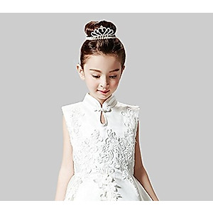 Lovelyshop Mini Heart Rhinestone Tiara for Wedding Bride Prom Birthday Pegeant Prinecess Party-1 Pack