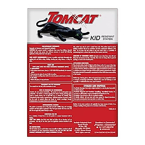 Tomcat Mouse Killer Child Resistant, Disposable Station (4 Disposable Traps)