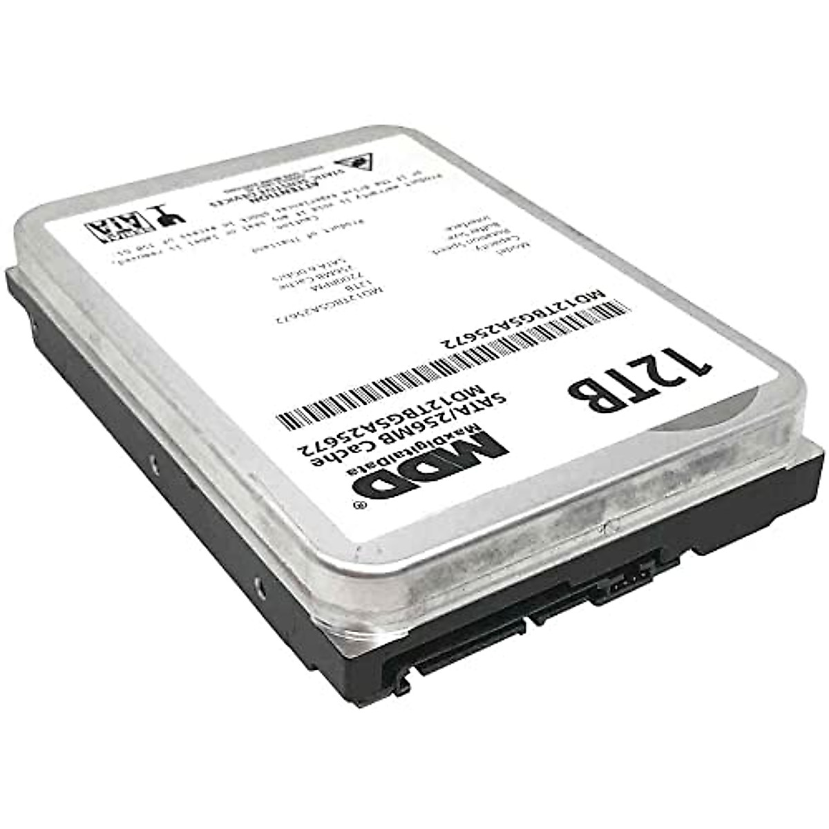 MDD 12TB 7200RPM SATA 6Gb/s 256MB Cache 3.5inch Internal Desktop Hard Drive, MD12TBGSA25672, Mechanical Hard Disk