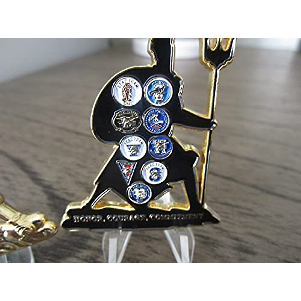 Naval Special Warfare Command Navy Seal Teams Spartan NSW Challenge Coin