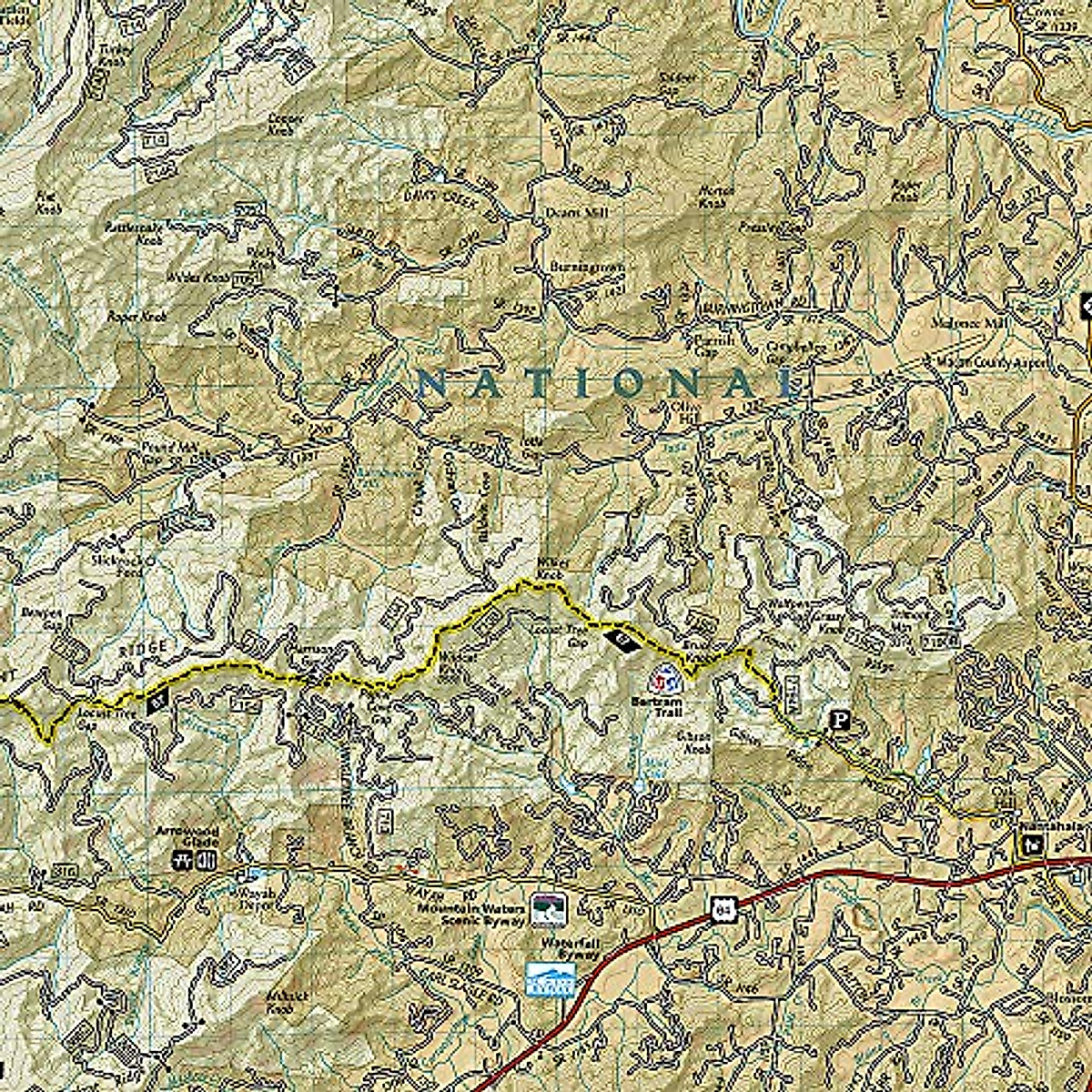 Nantahala and Cullasaja Gorges Map [Nantahala National Forest] (National Geographic Trails Illustrated Map, 785)
