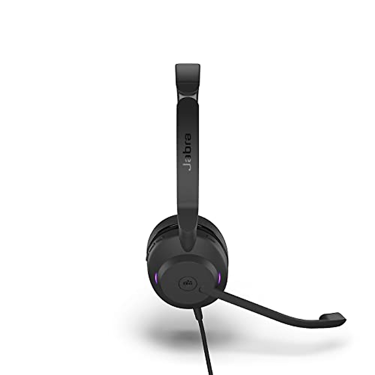 Jabra Evolve2 30 SE Wired Stereo Noise-Cancelling Headset - Features 2-Microphone Call Technology and USB-A Cable - MS Teams Certified, Works with All Other Platforms - Black