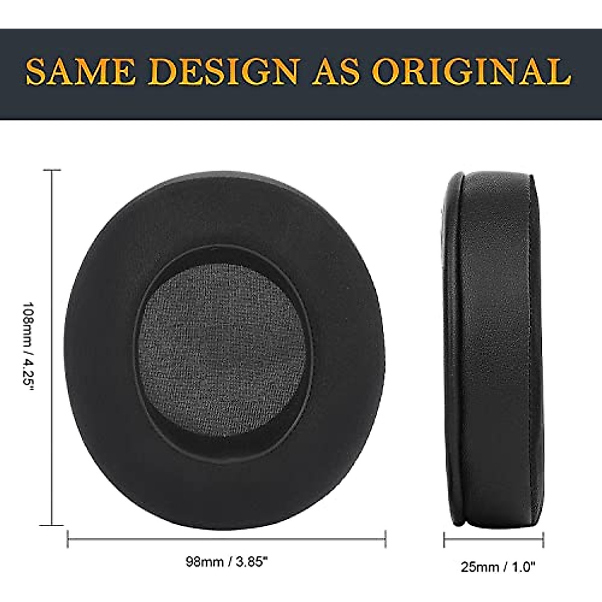 SOULWIT Cooling-Gel Ear Pads Cushions Replacement, for Razer Kraken 2019/Tournament Edition/Ultimate/Kitty, Earpads for Nari/Essential/Ultimate, Blackshark V2 X, Kraken X/V3 X Headset-Matte Black