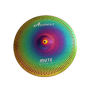 Arborea Mute Cymbal Set Low Volume Cymbal Pack 14"hi-hat+16"crash+18"crash+20"ride 5 Pieces Rainbow Drummer Practice Cymbal