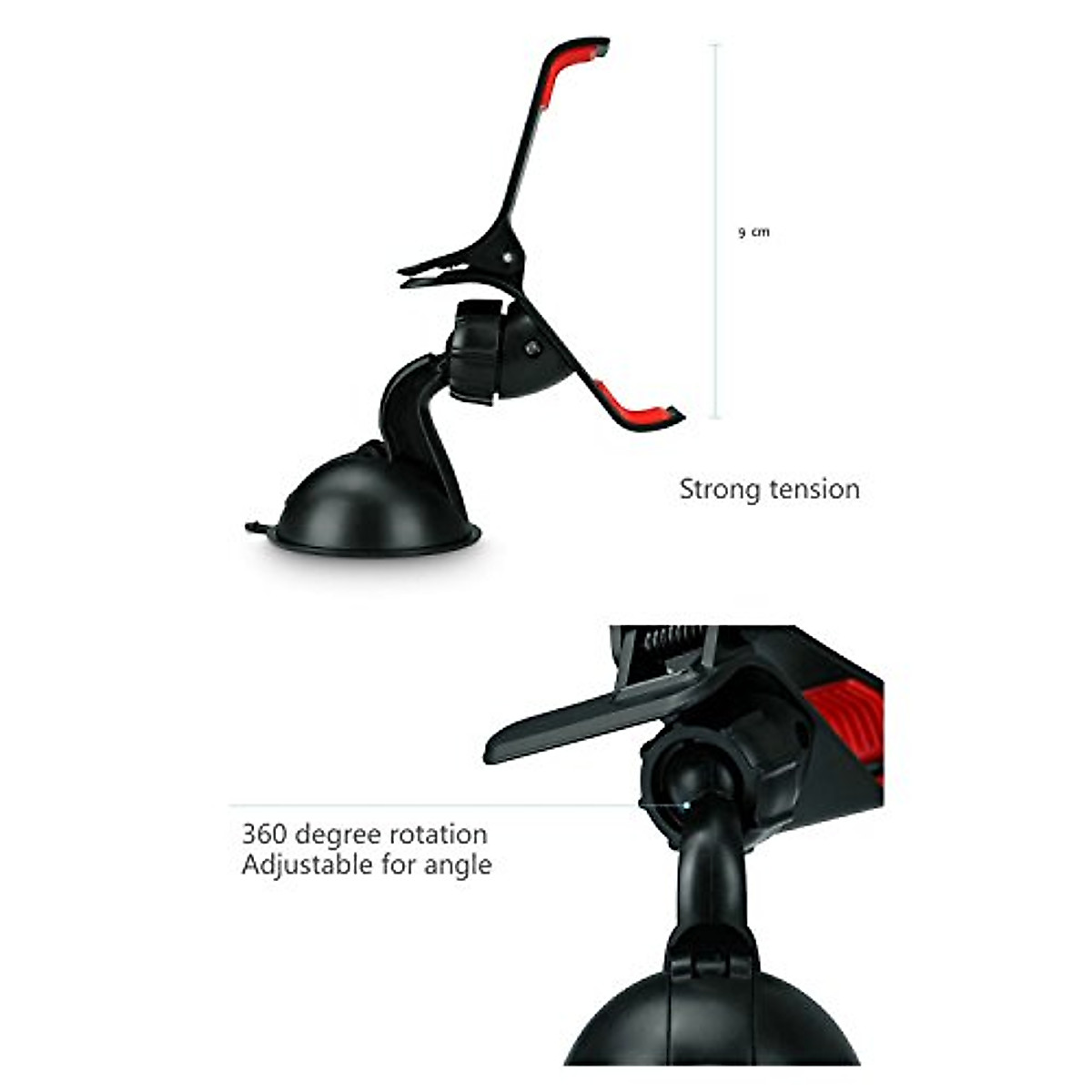 Cell Phone Car Holder Mount for Windshield and Dashboard