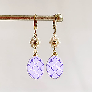 OLYCRAFT 4x5 Inch Clay Stencils Floral Pattern Silk Screen for Polymer Clay Diamond Tufted Silk Screen Stencils Mesh Transfer Stencils Plant Theme Mesh Stencil for Polymer Clay Jewelry Making