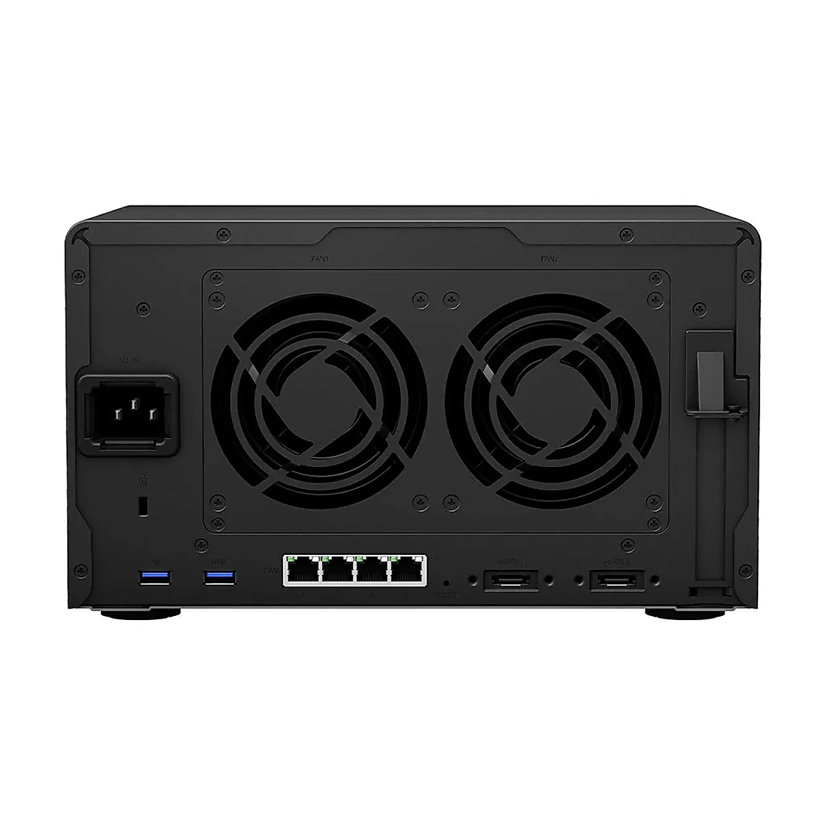 Synology DiskStation DS1621+ NAS Server with Ryzen 2.2GHz CPU, 32GB Memory, 108TB HDD Storage, 1TB M.2 NVMe SSD, 4 x 1GbE LAN Ports, DSM Operating System