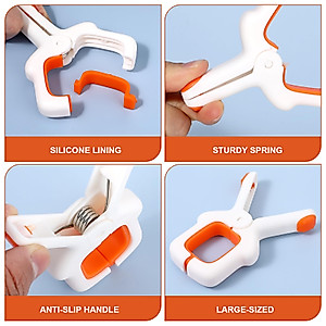 Tyqour 8pcs Towel Chair Clips, Cruise Pool Towel Clips, Towel Clip, Beach Chair Clips, Clothespins Heavy Duty Plastic Clamps Strong Grip Keep Your Towel from Blowing Away