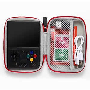 Miyoo Mini Plus Handheld Game Console with Storage Case, 3.5 Inch IPS 640x480 Screen Retro Video Game Console with 64G TF Card & 10000 Classic Games, Support WiFi Hotspot Mode Matchmaking